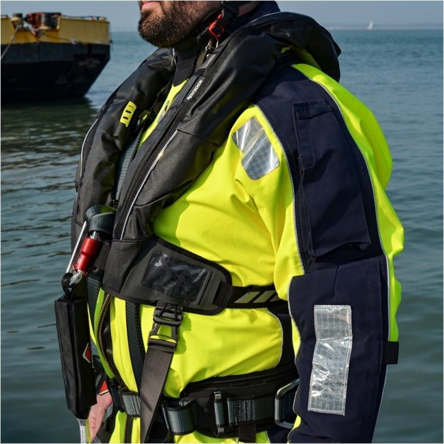 Gilet gonflable Deckvest Duro Solas 275N, flottabilité 275N renforcée ...